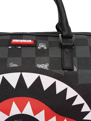 SPRAYGROUND Check Pattern Shark Holdall