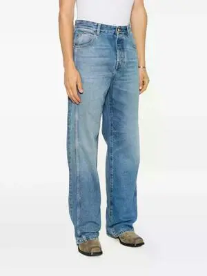Balmain Faded Loose-fit Denim Jeans