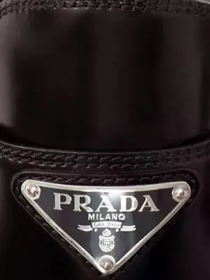 Prada Chocolate Brushed Leather Loafers