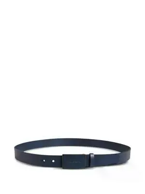Dolce & Gabbana Logo Plaque Leather Belt