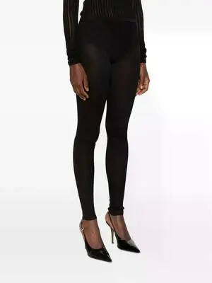 DONDUP Sheer Ribbed Knit Trousers