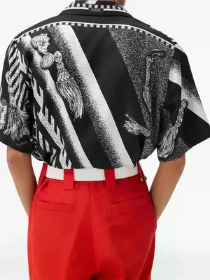 Versace Printed Silk Twill Shirt