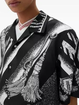 Versace Printed Silk Twill Shirt