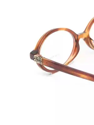 Miu Miu Oval Frame Glasses