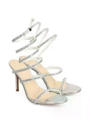 TWENTY FOURHAITCH Zeja Crystal-embellished Stiletto Sandals