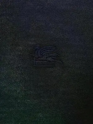 Etro Embroidered Logo Crew Neck Sweater