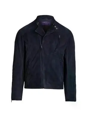 Ralph Lauren Purple Label Suede Moto Jacket