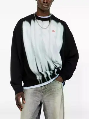 DIESEL® Cotton Sweatshirt With Graphic Print