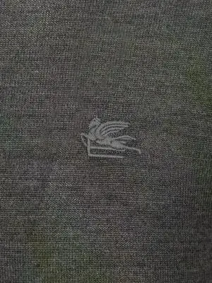 Etro Embroidered Logo Crew Neck Sweater