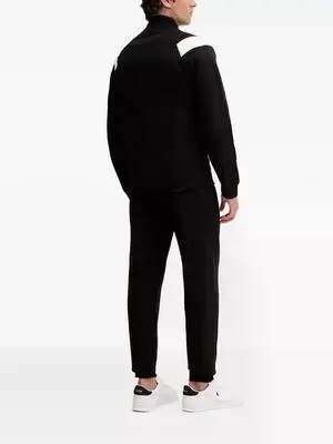 EA7 Contrast-panel Zip-up Tracksuit