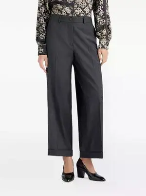 Momoni Charcoal Straight Leg Trousers