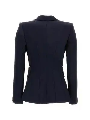 Elisabetta Franchi Single-breasted Jacket With Chain Detail