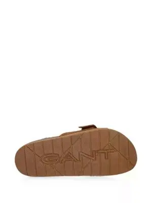 Gant Buckle Detail Suede Slides