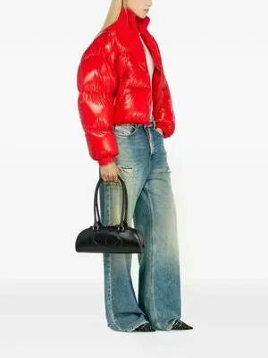 DIESEL® Down Puffer Jacket With Knitted Collar