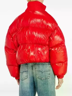 DIESEL® Down Puffer Jacket With Knitted Collar