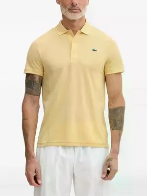 Lacoste X Novak Djokovic Logo-patch Polo Shirt - Yellow