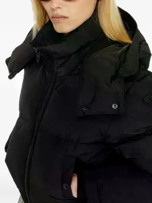DIESEL® Wrinkled-nylon Down Puffer Jacket With Detachable Hood