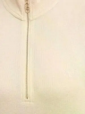 Liu Jo Sleeveless High-neck Half-zip Knit Top