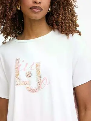 Liu Jo Paisley Print Logo T-shirt
