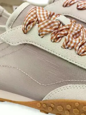 HOFF Bridge Gingham-lace Suede-panel Sneakers