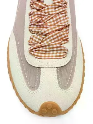 HOFF Bridge Gingham-lace Suede-panel Sneakers
