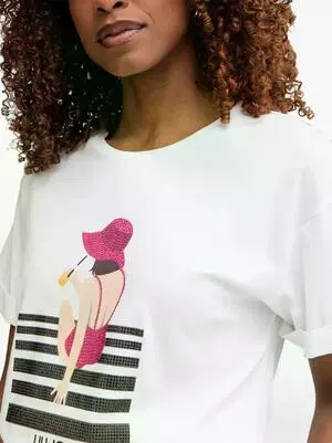 Liu Jo Embellished Graphic T-shirt