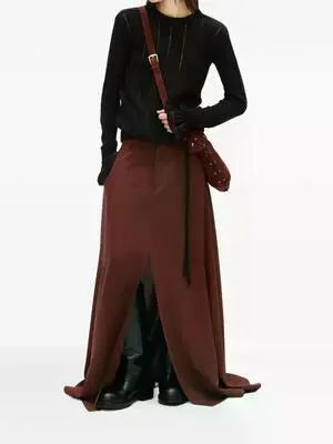 ANN DEMEULEMEESTER Ribbed Knit Open Back Sweater