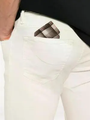 Jacob Cohen Bard Cotton Trousers - Neutrals