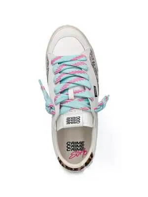 CRIME LONDON Soho Glitter Detail Sneakers