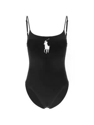 Polo Ralph Lauren Logo Detail Swimsuit - Black