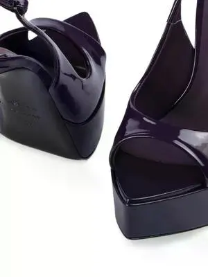 LE SILLA Uma Slingback Pumps - Purple