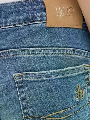 Liu Jo Cropped Rolled Cuff Jeans