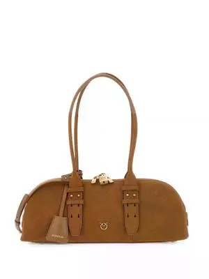 Pinko Large Escape Suede Tote Bag - Brown