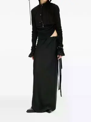 ANN DEMEULEMEESTER Ruched Long Sleeve T-shirt