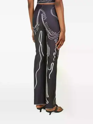 DI PETSA Venus Shell Graphic-print Stretch Jersey Trousers