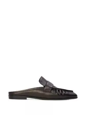 Black Suede Studio Mules Clogs For Women