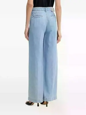 Liu Jo Pleated Wide-leg Jeans