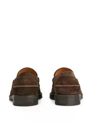 TOD'S Penny Slot Suede Loafers