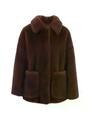 Herno Faux Fur Patch Pocket Coat