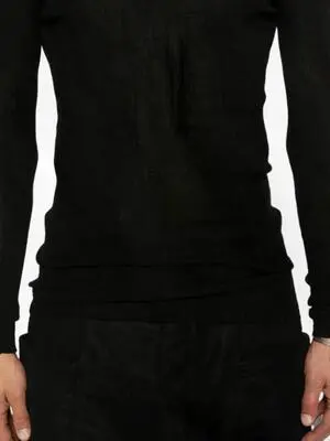 Rick Owens Ribbed Round Neck Sweater