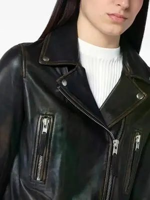 SWORD 6644 Leather Biker Jacket