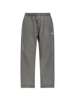 Adidas Logo-embroidered Wide-leg Track Pants