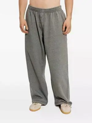 Adidas Logo-embroidered Wide-leg Track Pants