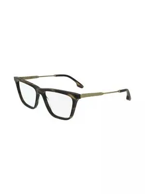Victoria Beckham Tortoiseshell Effect Rectangle Eyeglasses