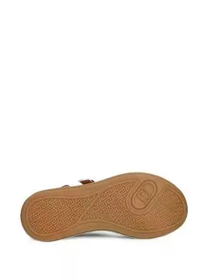 Liu Jo Monogram Pattern Touch-strap Platform Sandals