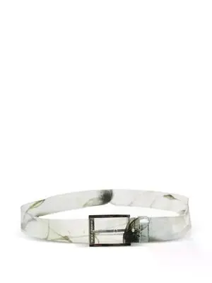 Dolce & Gabbana Floral Print Belt - White