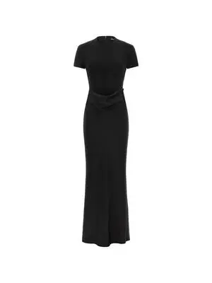 Rotate By Birger Christensen Round Neck Evening Dresses