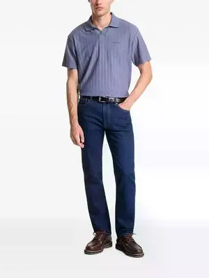 Calvin Klein Logo-embroidered Ribbed T-shirt