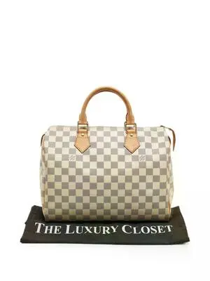 LOUIS VUITTON Damier Azur Speedy Handbag - Neutrals