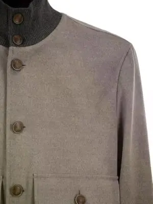 Brunello Cucinelli Long-sleeve High-neck Bomber Jacket